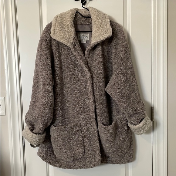Basic Editions | Jackets & Coats | Vintage Basic Editions Teddy Jacket ...